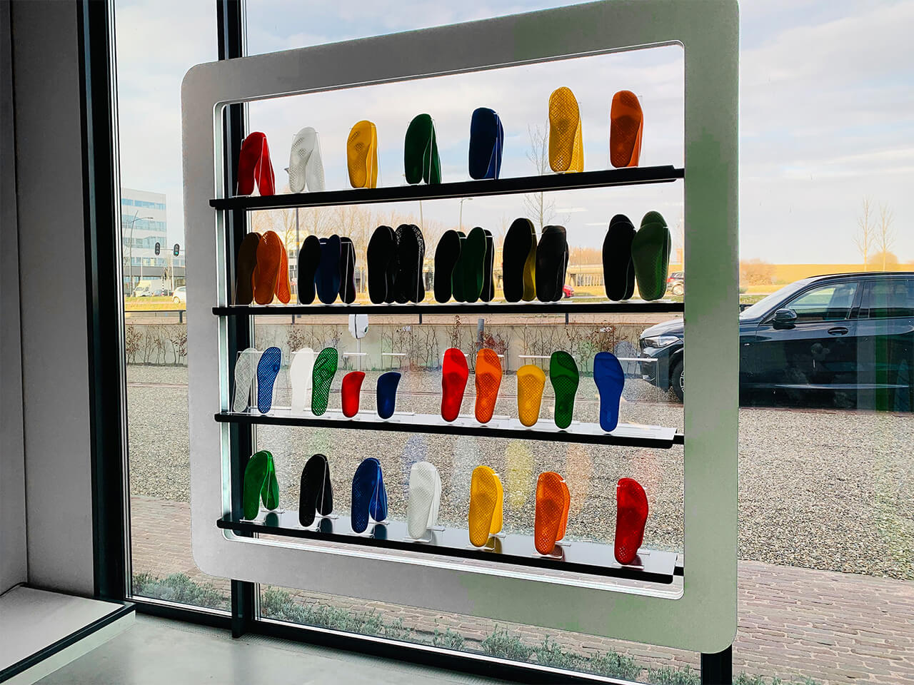 Custom Insole & Material Presentation Wall - Showcase Your Brand