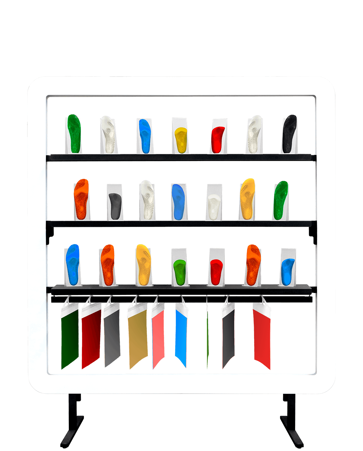 Custom Insole & Material Presentation Wall - Showcase Your Brand